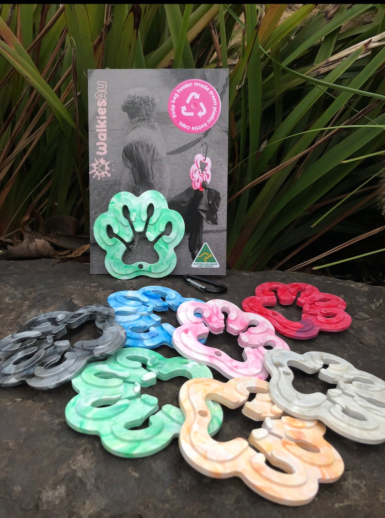 100% Recycled Dog Poop Bag Holder, Dog Poop Bag Holder, Hands Free Poo ...