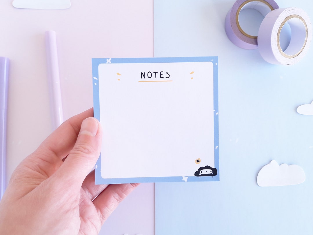Mood Spirits Memopad, Cute Illustrated Clouds Notepad, Square Memo Pad With 50 Tear off Sheets ...
