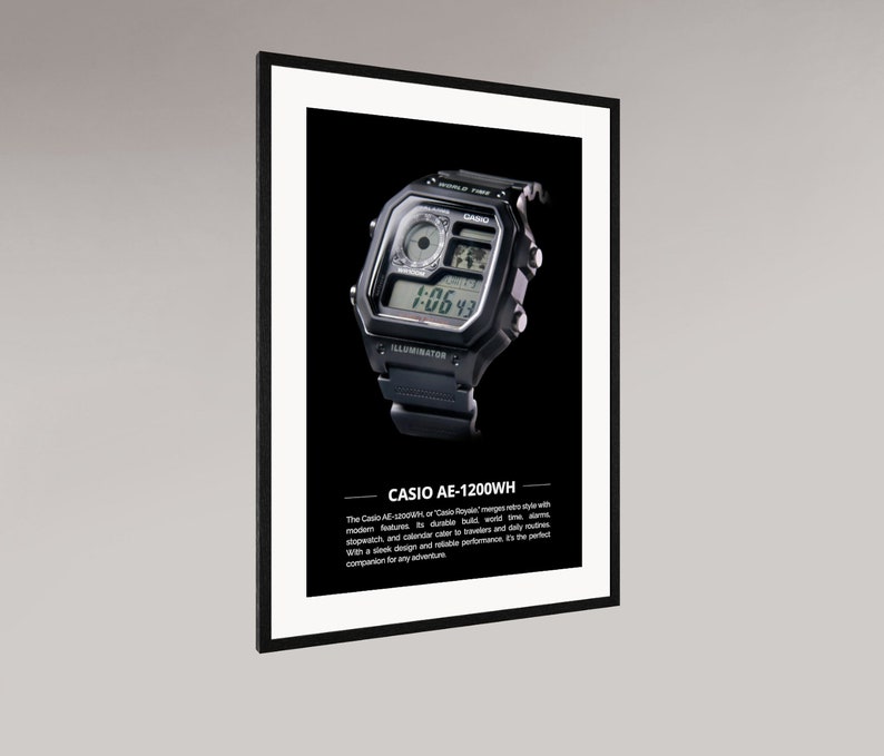 Watch Photography Art - Casio AE-1200WH - Etsy