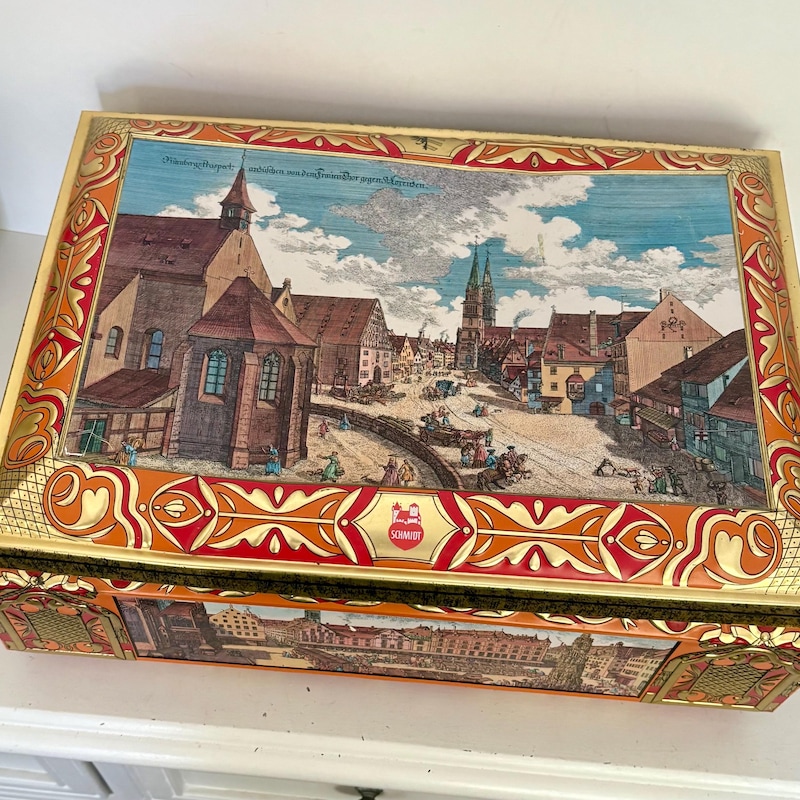 Large Tin Box - Etsy