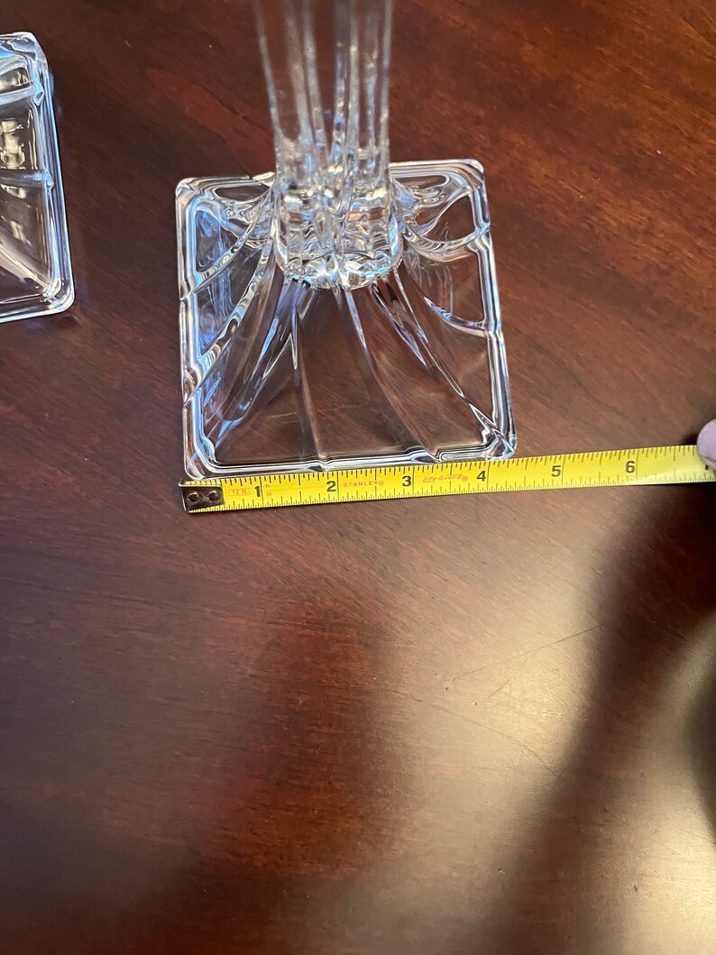 Vintage Pair of Tall 10.5 Toscany Crystal Candlesticks. 24% Lead ...