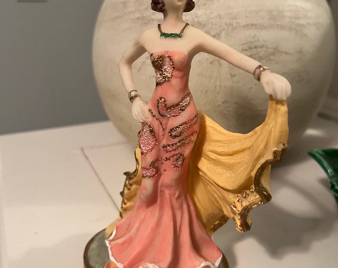 Rare Find! Vintage Flapper 6” Figurine. Resin 1920s Dancer Figurine ...