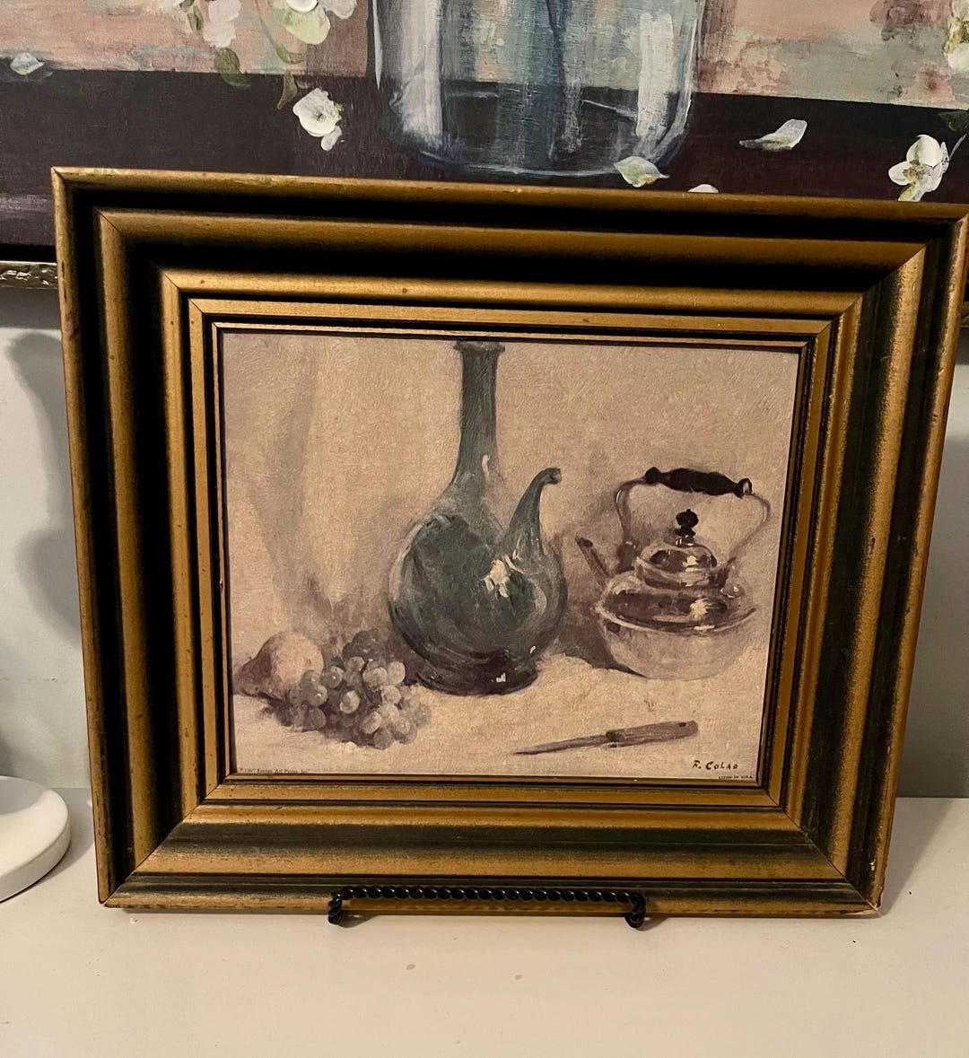 R. Colao Signed Lithograph Art Prunt ‘green Pitcher’. Litho in USA ...