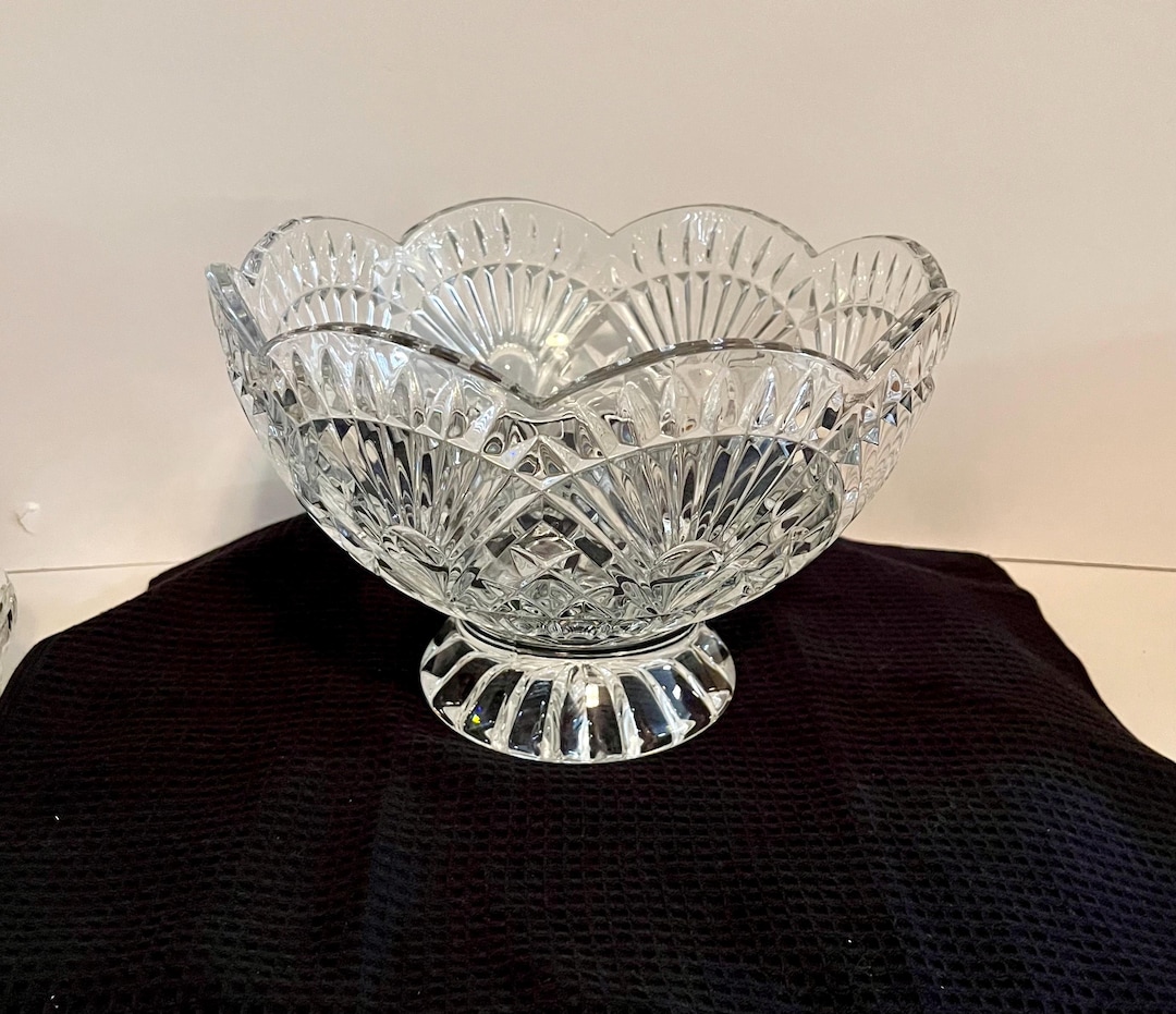 Stunning Shannon Godinger Glass Crystal Bowl. Cut Crystal. Freedom ...