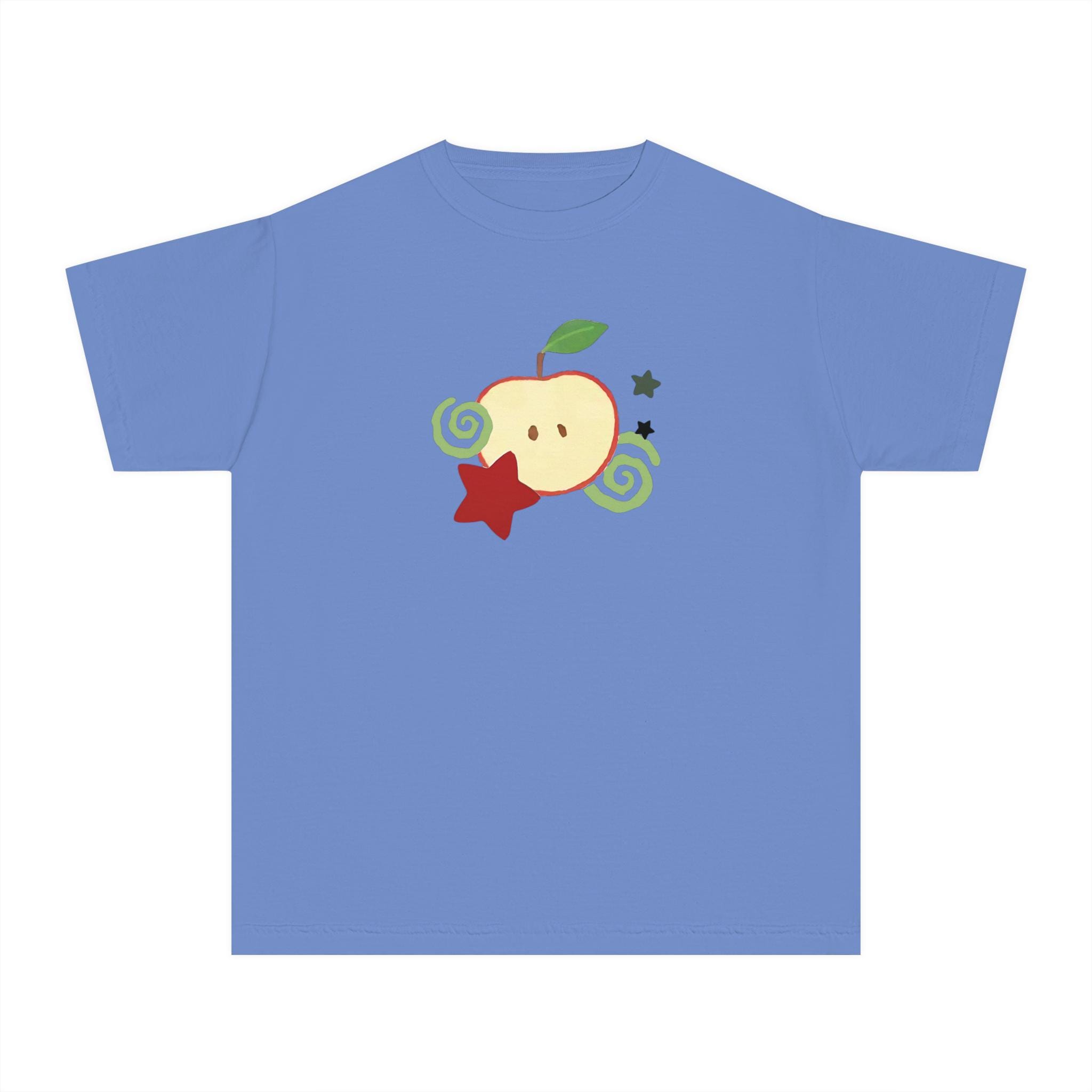 Apple Star Baby Tee, Cute Fruit Tee Shirt, Fruit Cottagecore Top ...