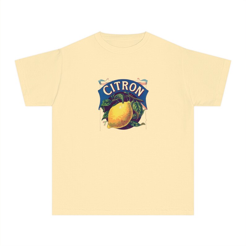 Vintage Lemon Baby Tee, Cute Citrus Fruit Tee, Cottagecore Babytee ...