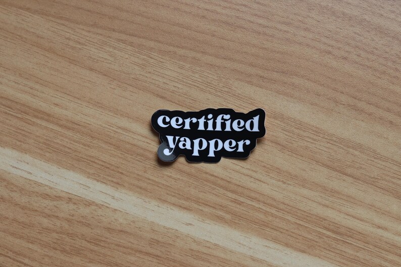 Certified Yapper ADHD Sticker Neurodivergent Vinyl Waterproof Sticker ...