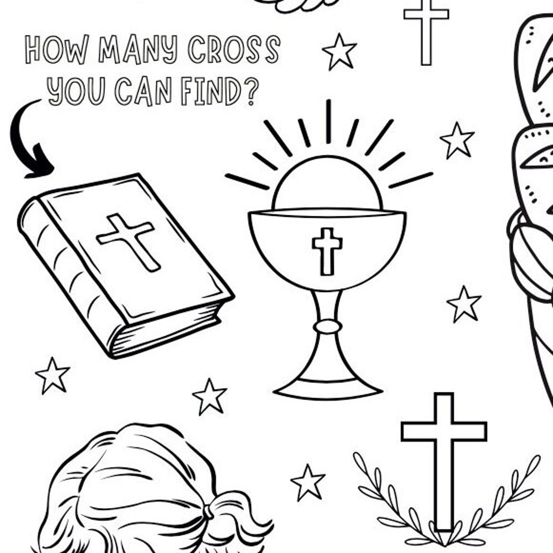 First Communion Activity Page | Communion Colouring Placemat ...