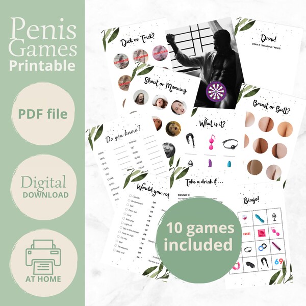 Naughty Penis Card - Etsy