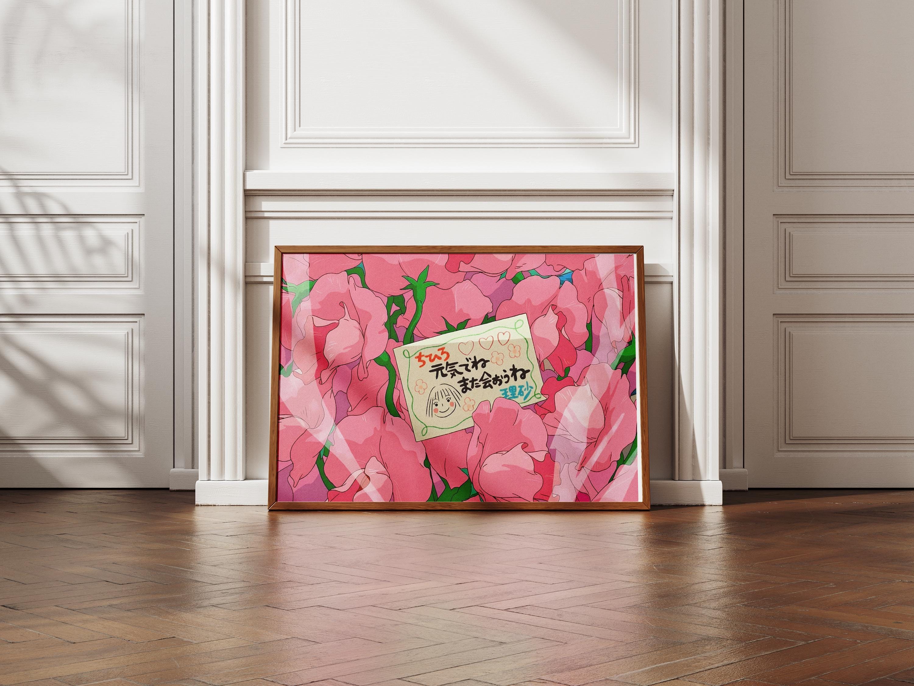 Spirited Away Poster, Chihiro Card, Chihiro Flowers, Japanise Vintage ...