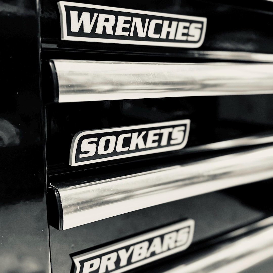 Customizable Toolbox Label Magnets - Badges & Emblems for Tool ...