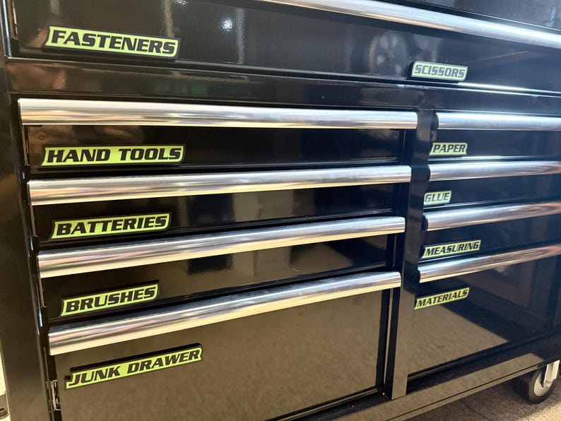 Toolbox Label Magnets – 6-pack Custom Tool Organization Magnets ...