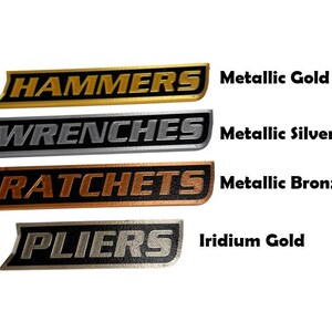 Customizable Toolbox Label Magnets - Badges & Emblems for Tool ...