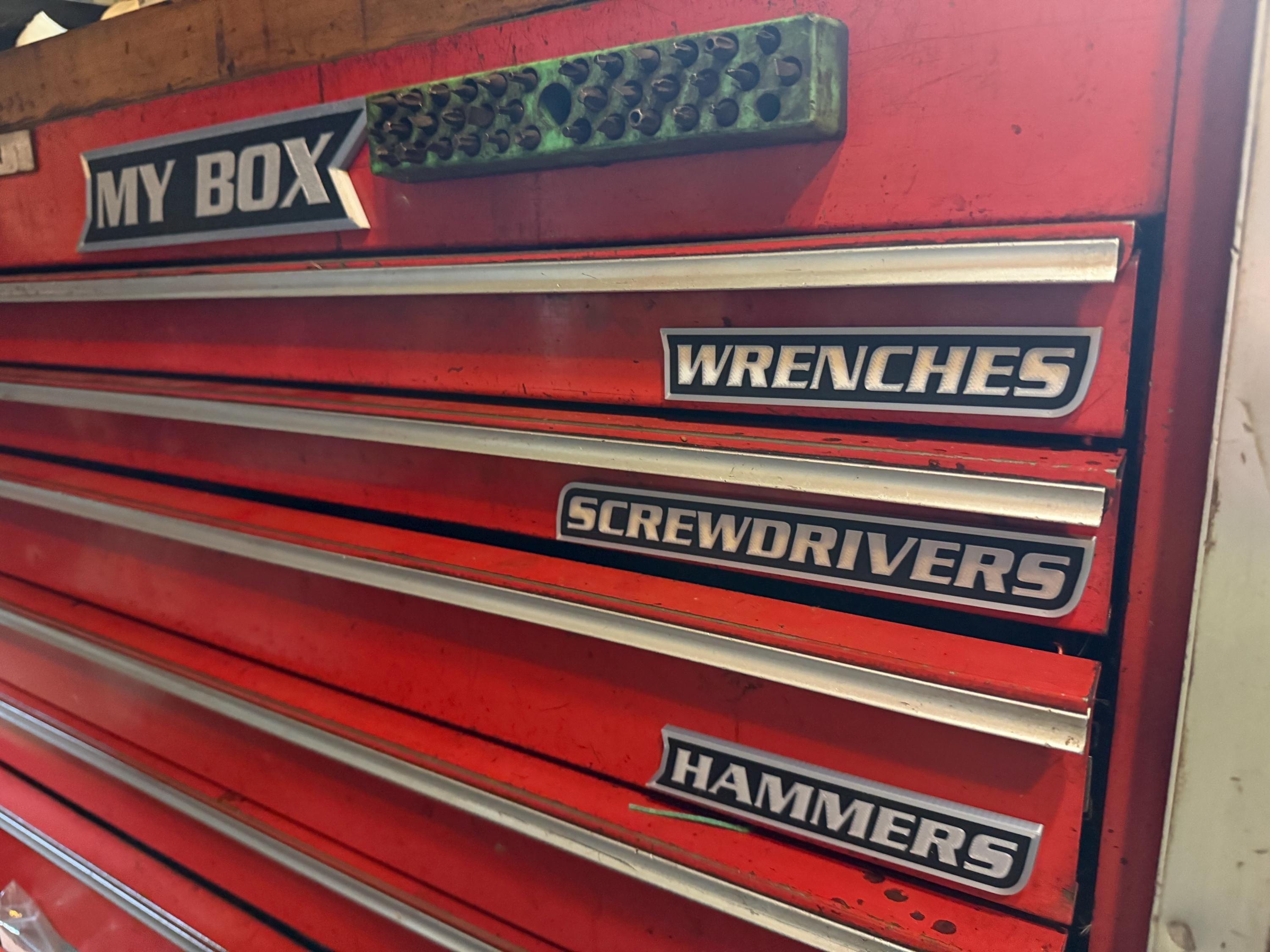 Toolbox Label Magnets – 6-pack Custom Tool Organization Magnets ...