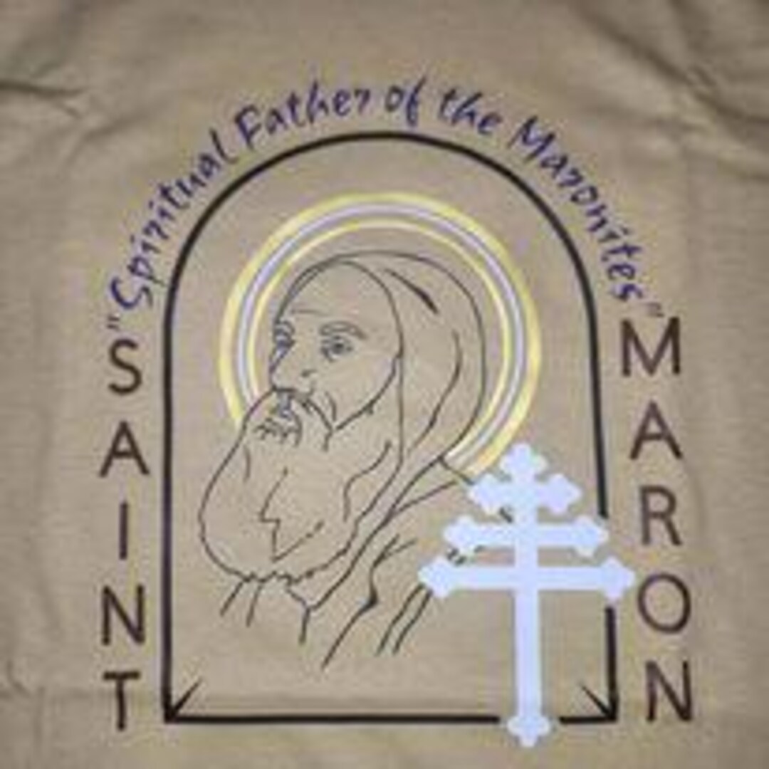 St. Maron Lebanese Saint Shirt - Etsy