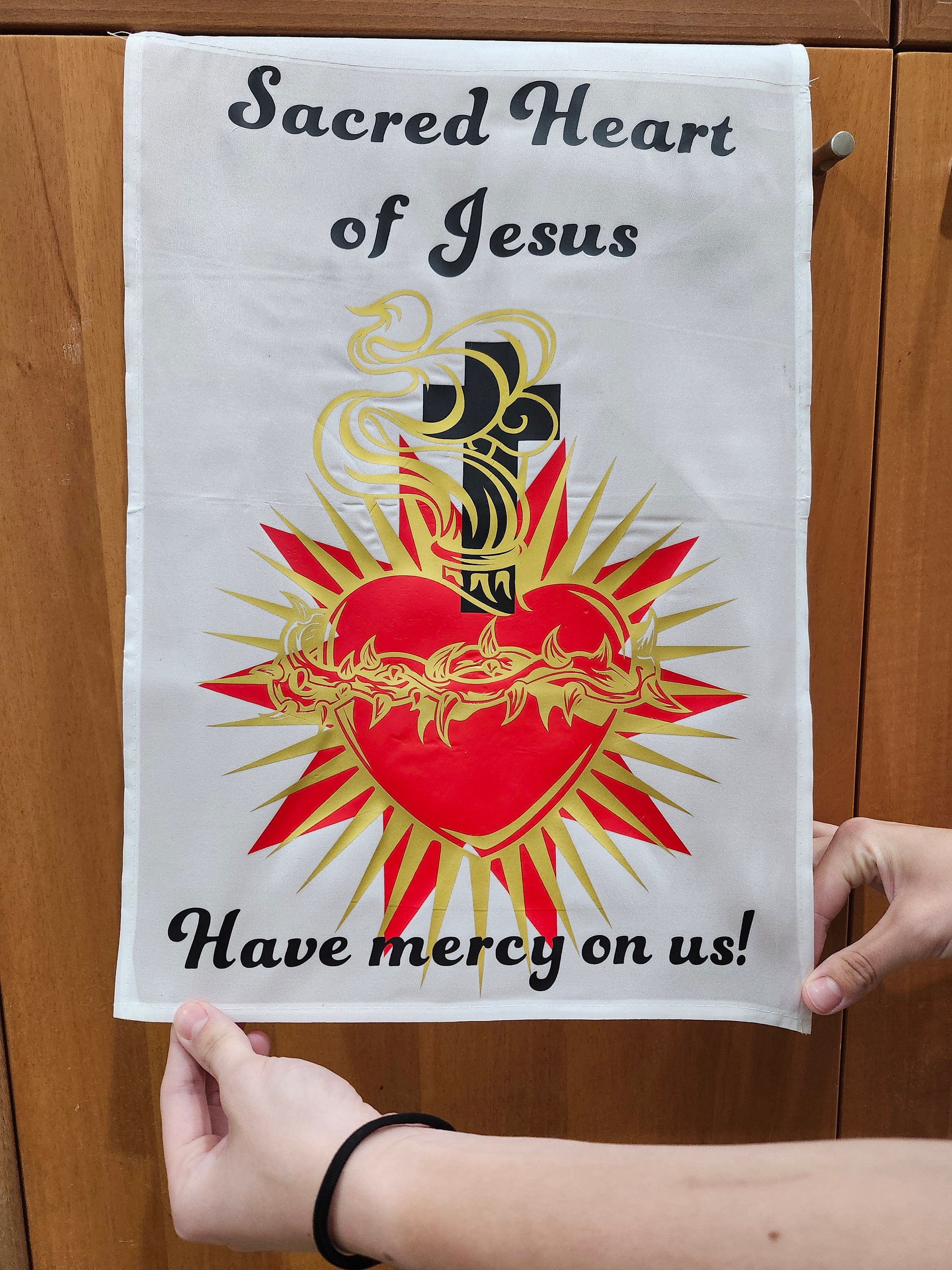 Sacred Heart of Jesus Garden Flag - Etsy