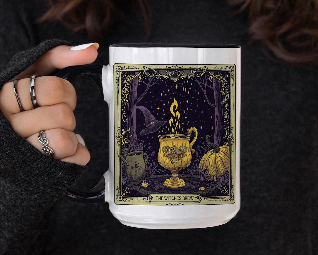 Witches Brew Tarot Card Mug - Occult Tarot Cup, Magic Lover Gift ...