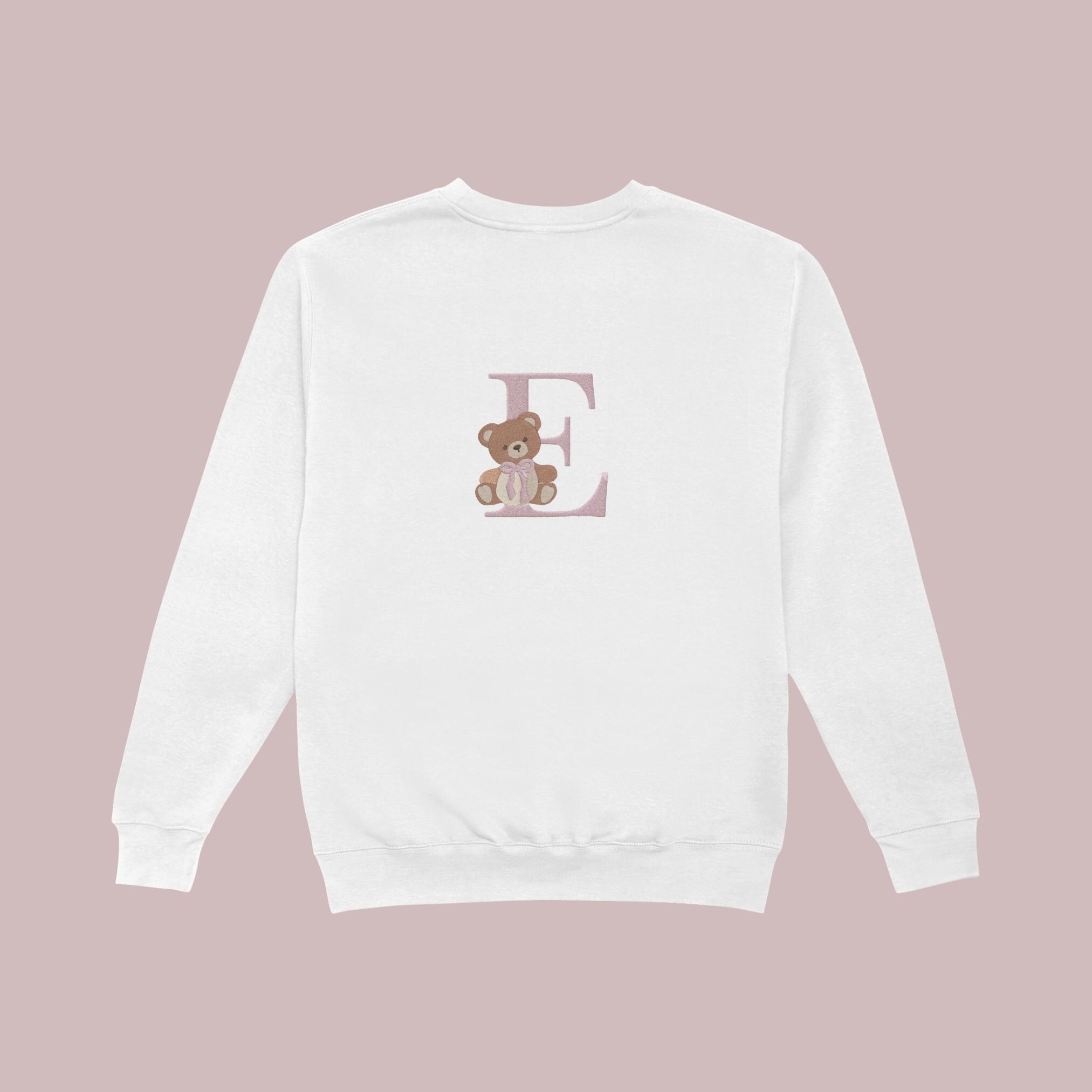 Cute Bear Letter E Baby Embroidery Design 85mm Instant Download Dst ...