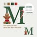 Letter M Gingerbread Man Embroidery Design: Christmas Candy Cane File ...