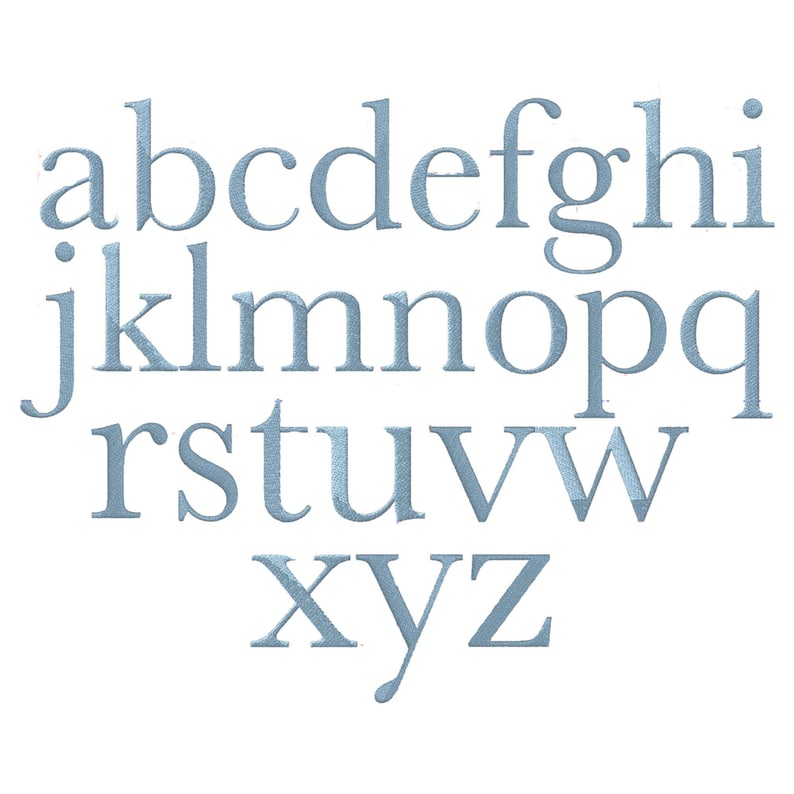 Lowercase Embroidery Font – Matching Letters for Teddy Bear Initials ...