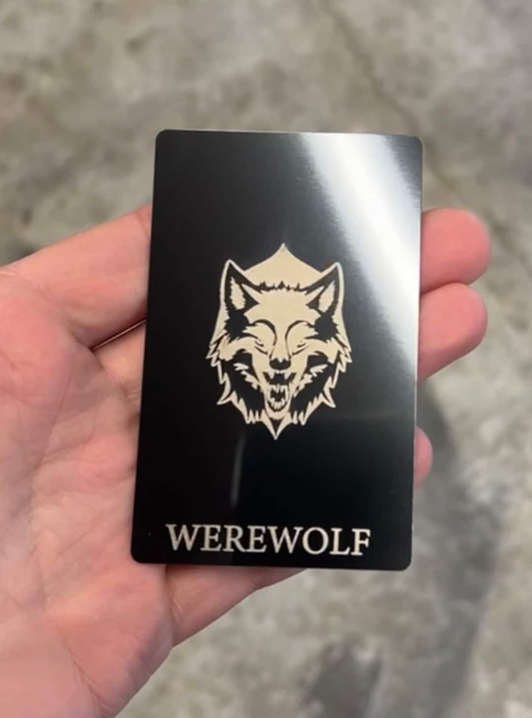 Werewolf Game Aluminium Playing Cards - Etsy