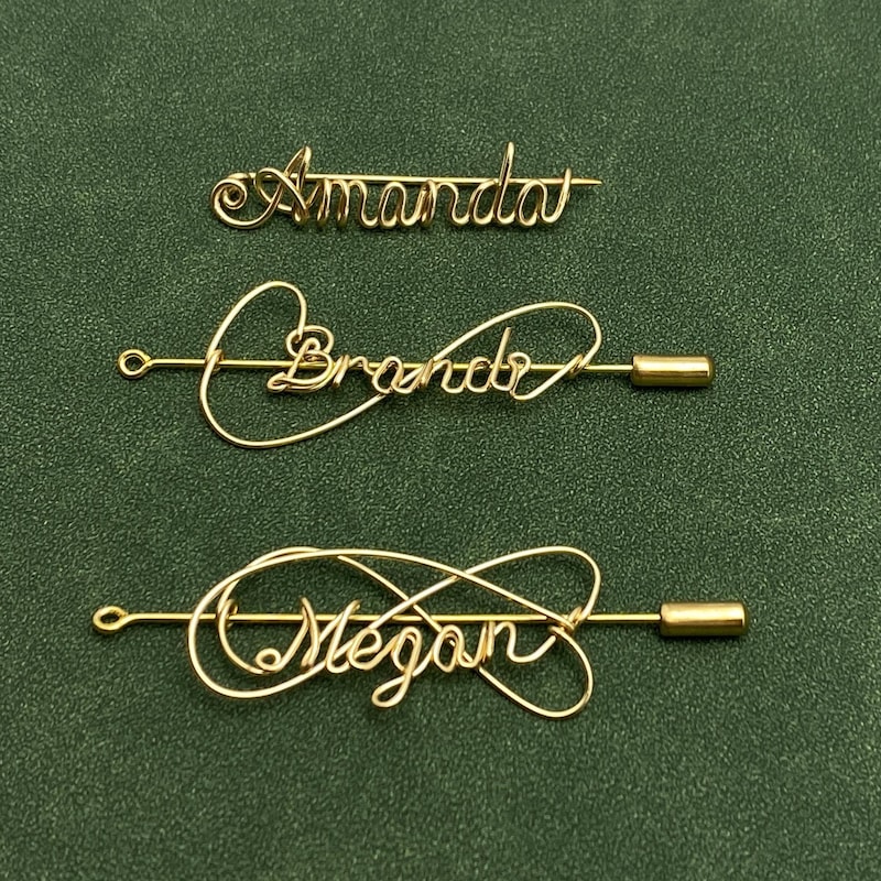 Wire Name Jewelry - Etsy