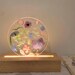 Handmade Pressed Flower Night Light,floral Night Lamp,lamp With Wooden ...