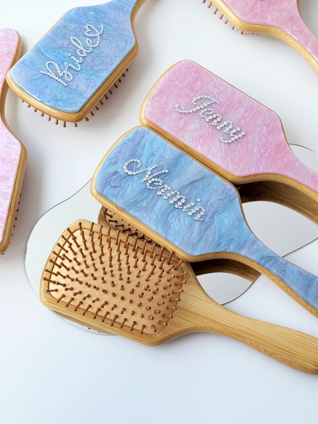 Personalized Paddle Hair Brush, Custom Name Big Size Comb, Long Hair ...