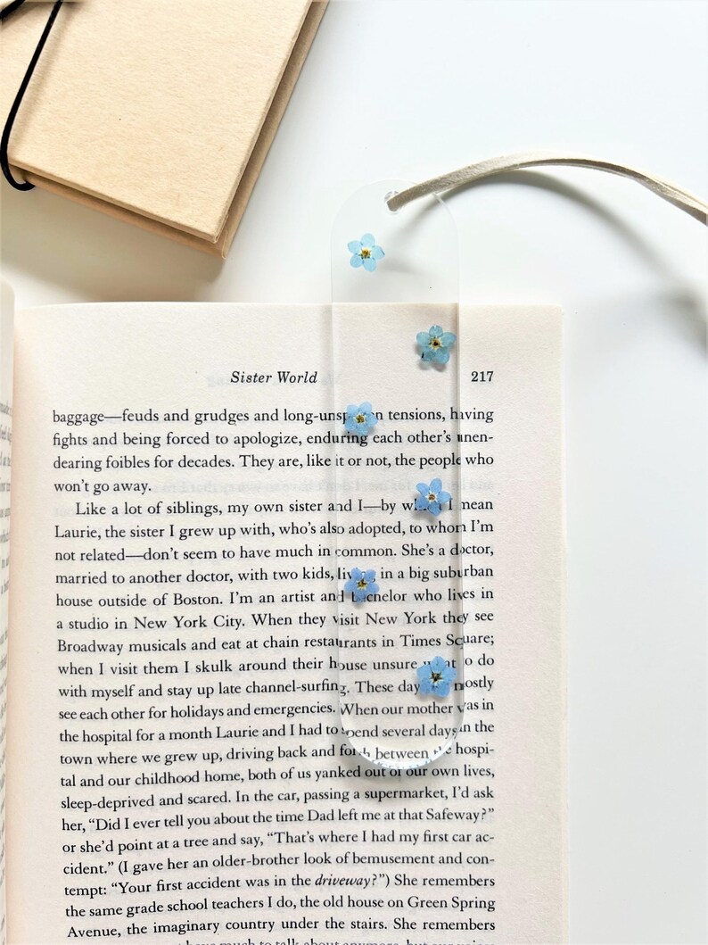 Set of 3,nature Botanical Bookmarks,wildflower Bookmark,real Dried ...