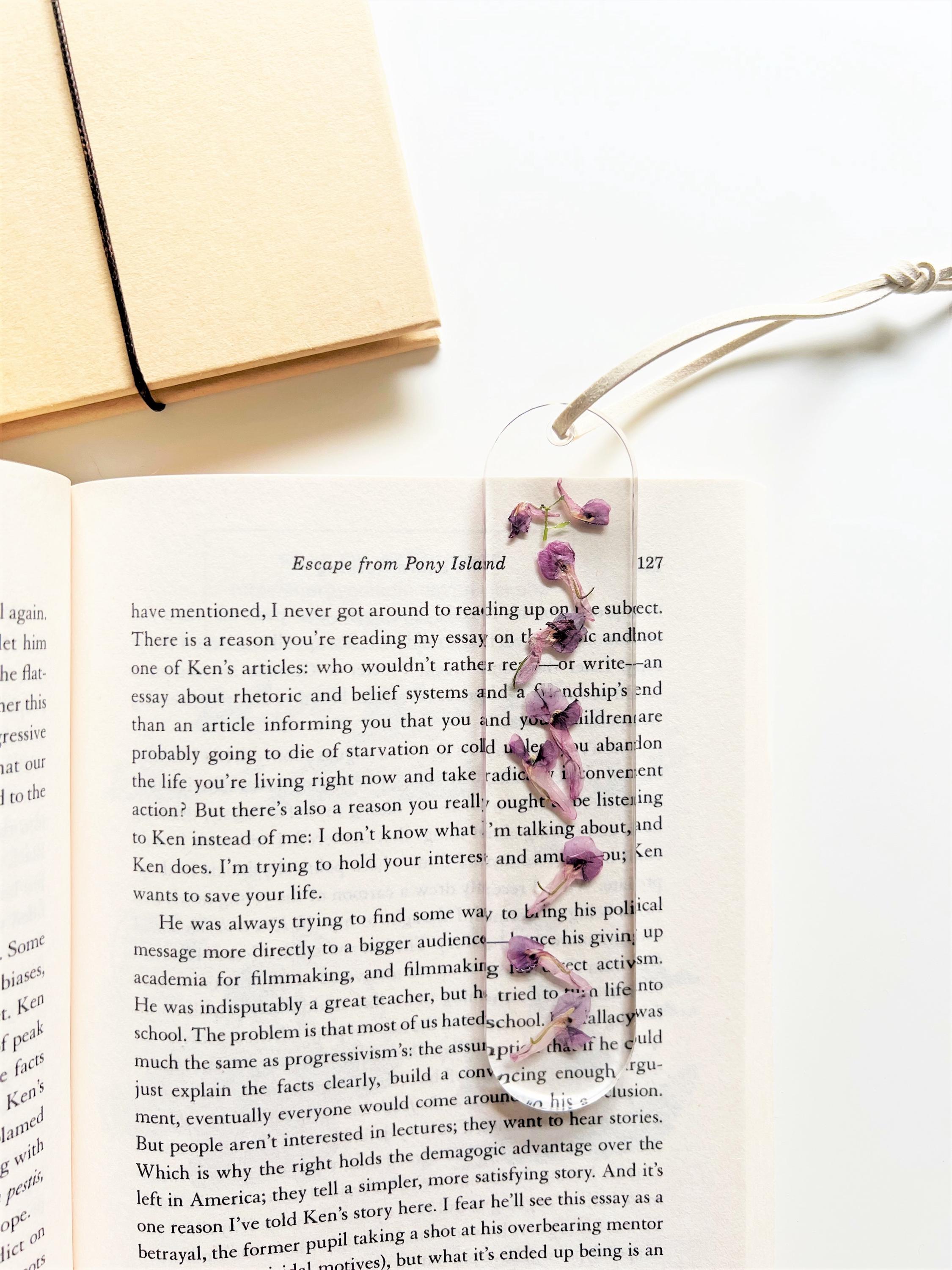 Set of 3,nature Botanical Bookmarks,wildflower Bookmark,real Dried ...