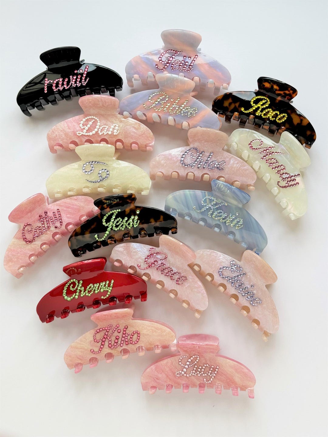 Custom Name Hair Claw Clip, Personalized Hair Decoration Accessory ...