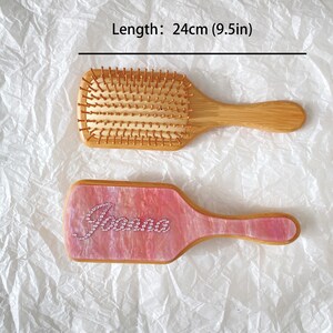 Personalized Paddle Hair Brush, Custom Name Big Size Comb, Long Hair ...