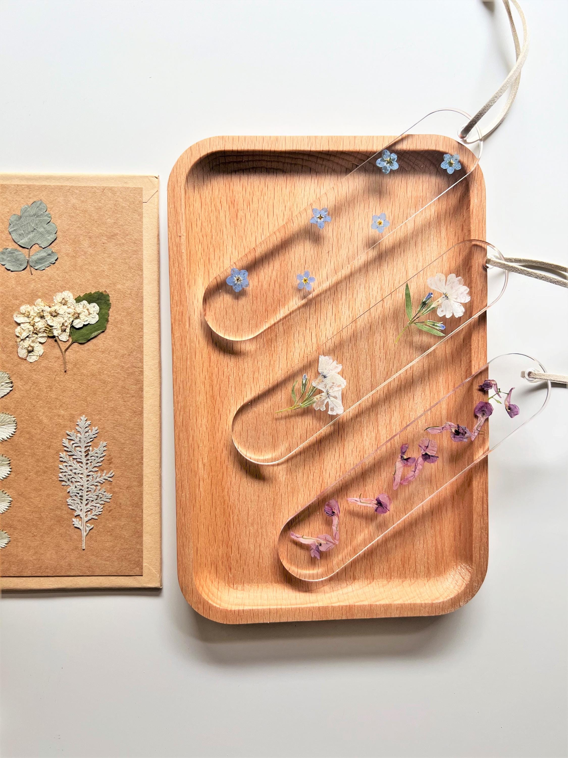 Set of 3,nature Botanical Bookmarks,wildflower Bookmark,real Dried ...
