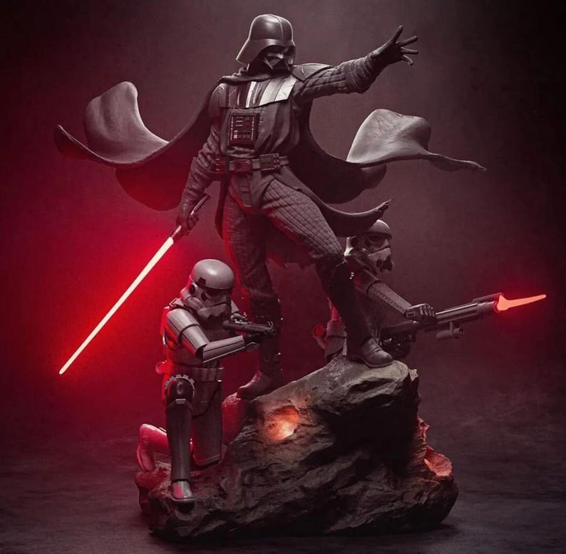 Darth Vader Diorama STL File 3D Printable Darth Vader With ...