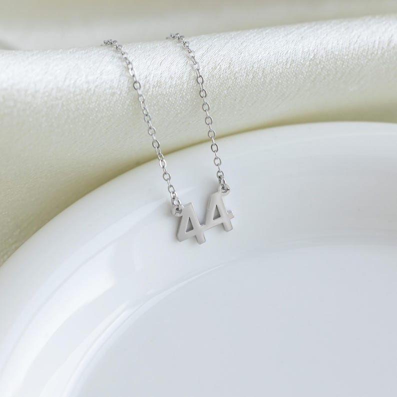 Personalized Lucky Number Necklace, Football Number Necklace, Date ...