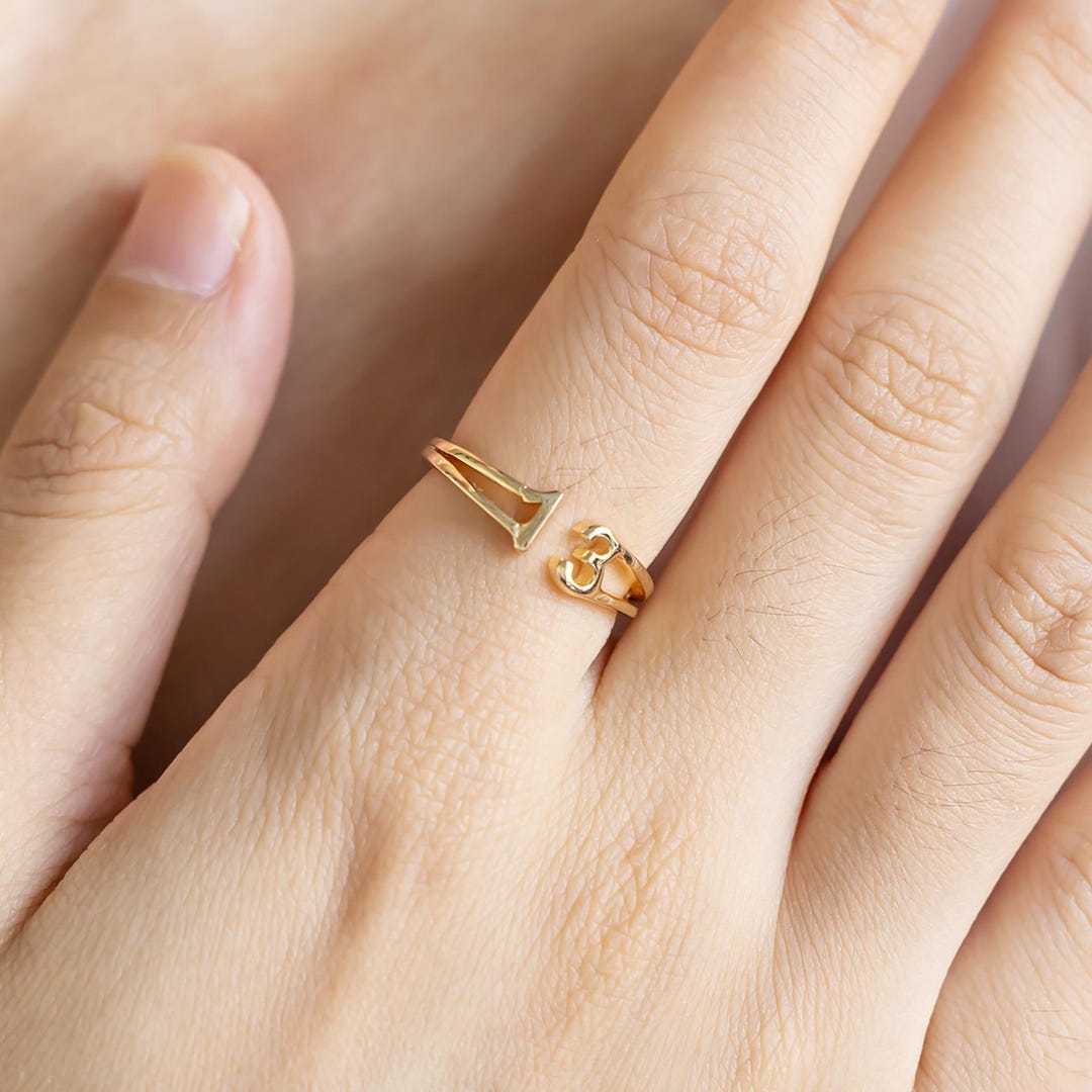 Custom Number Ring, Two Numbers Rings, Gift to My Best Friend ...