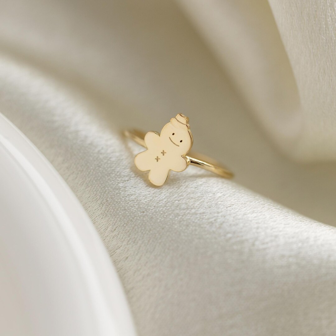 Gingerbread Man Ring, Christmas Ring, Christmas Jewelry, Rings ...