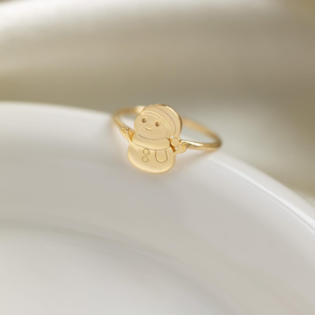 Snowman Ring, Christmas Ring, Cute Christmas Jewelry, Rings, Snowman ...