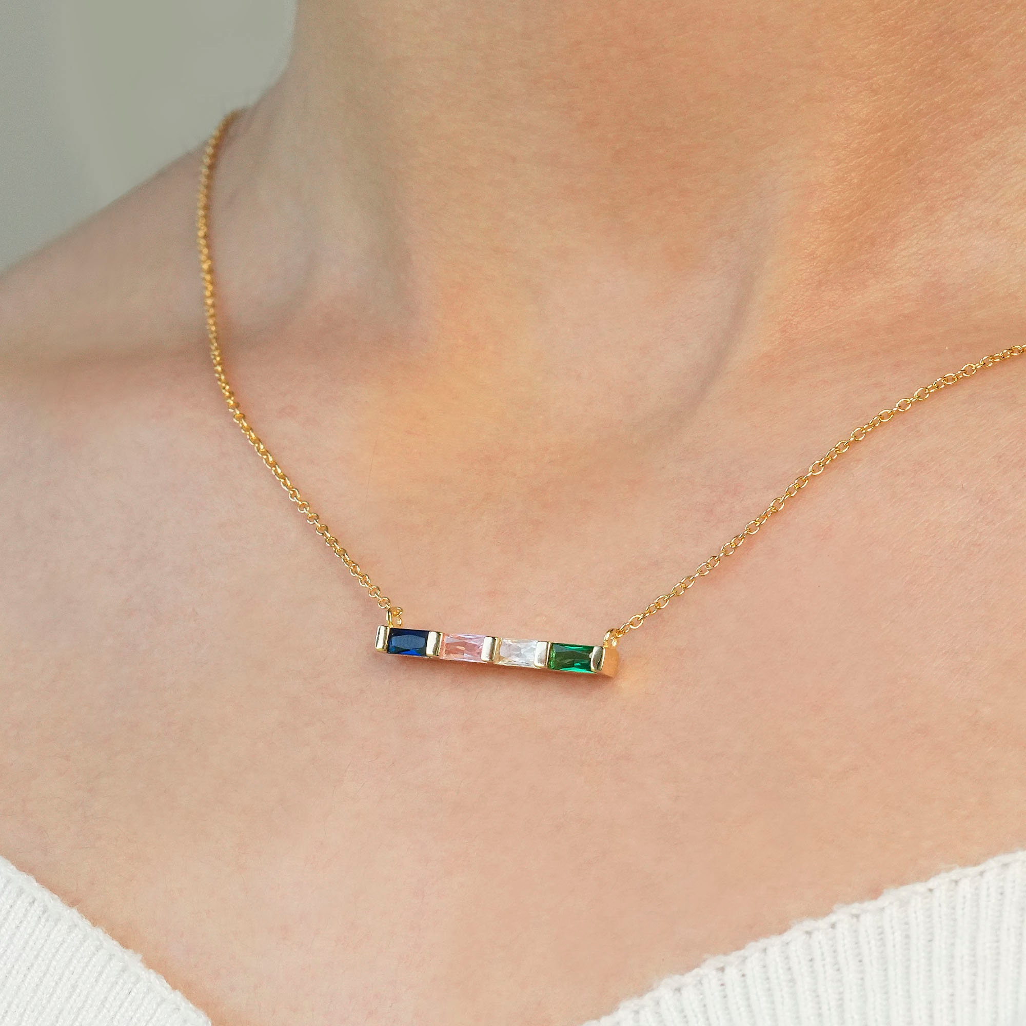 Custom Birthstone Necklace, Birthstone Necklace for Women, Birthstone ...