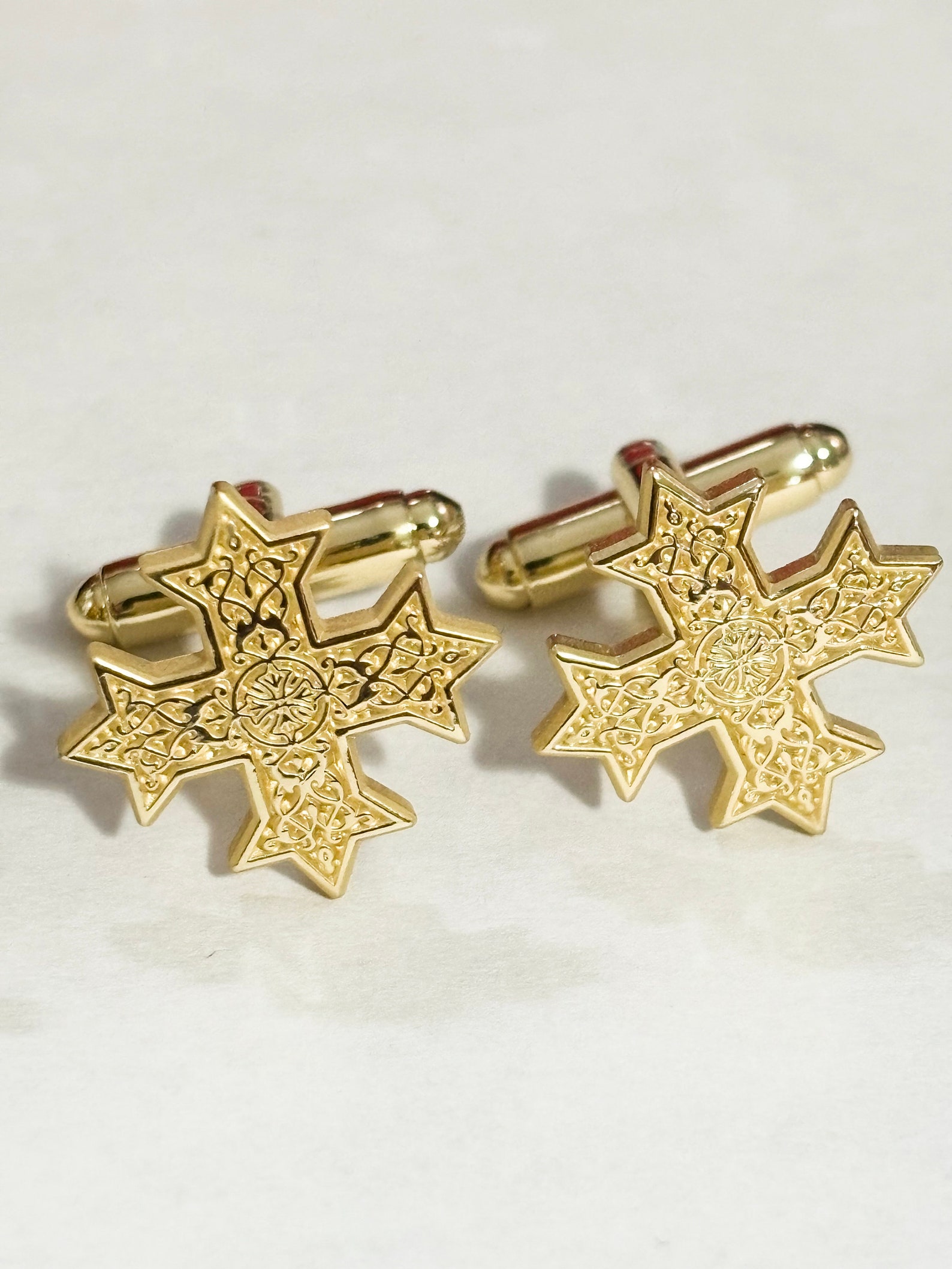 Coptic Orthodox Cross Lapel Pin and Cuff Links Set Jewelry - Etsy