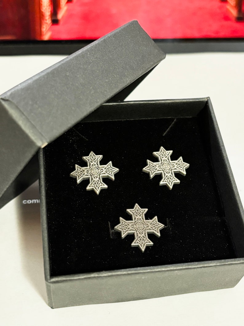 Coptic Orthodox Cross Lapel Pin and Cuff Links Set Jewelry - Etsy