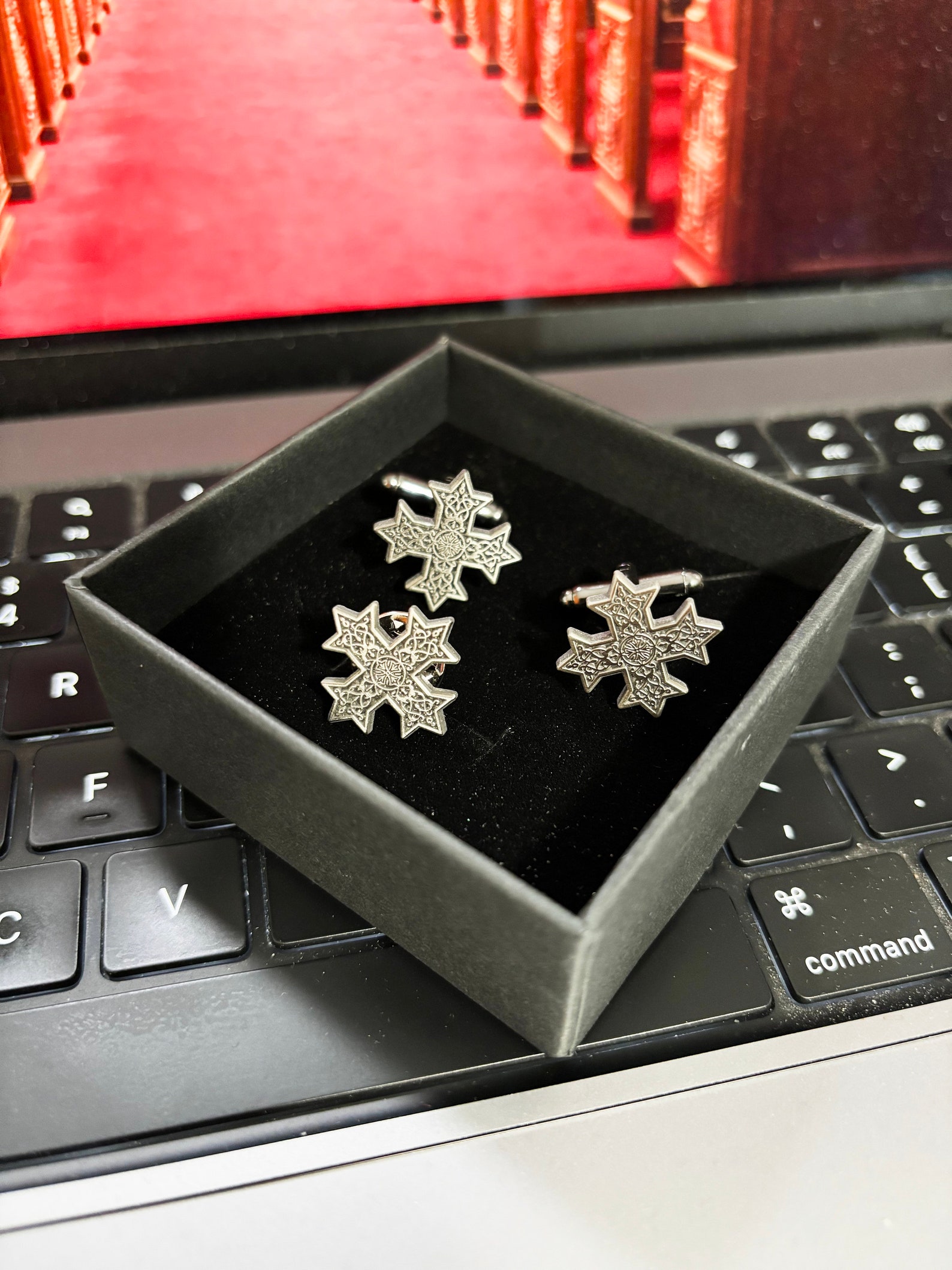 Coptic Orthodox Cross Lapel Pin and Cuff Links Set Jewelry - Etsy