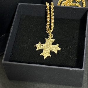 Coptic Orthodox Cross Pendant Jewelry With Optional Necklace Chain Gold ...