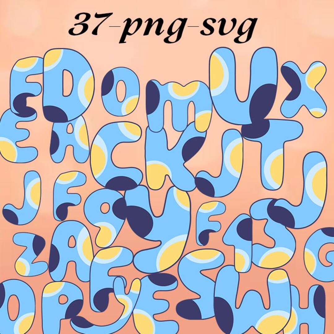 Doodle Alphabet PNG Set High-quality Digital Clipart for Crafts - Etsy