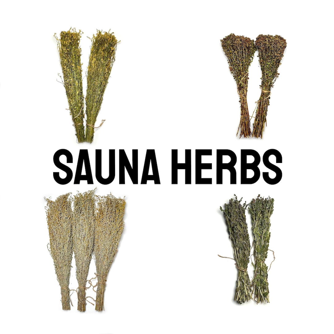Set of Sauna Herbs | Wormwood Sweet Clover Mint Oregano | Polyn ...