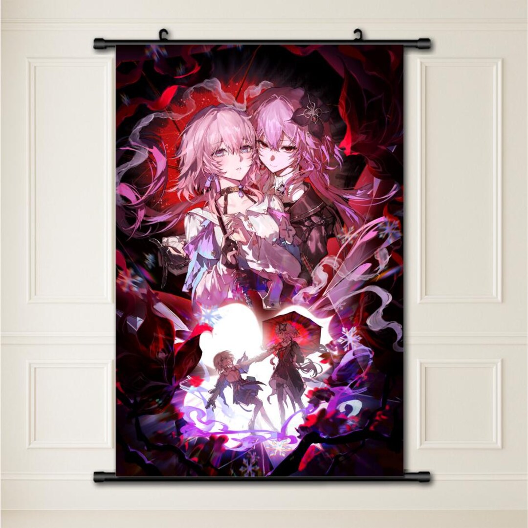 Honkai Star Rail March 7th Evernight Anime Wall Scroll Painting Poster ...