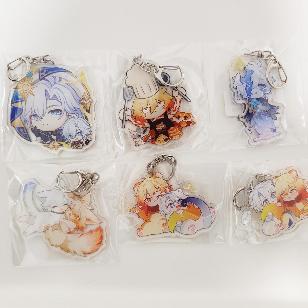 Honkai Star Rail Phainon Mydei Acrylic Keychain Inspired Charm for Bags ...