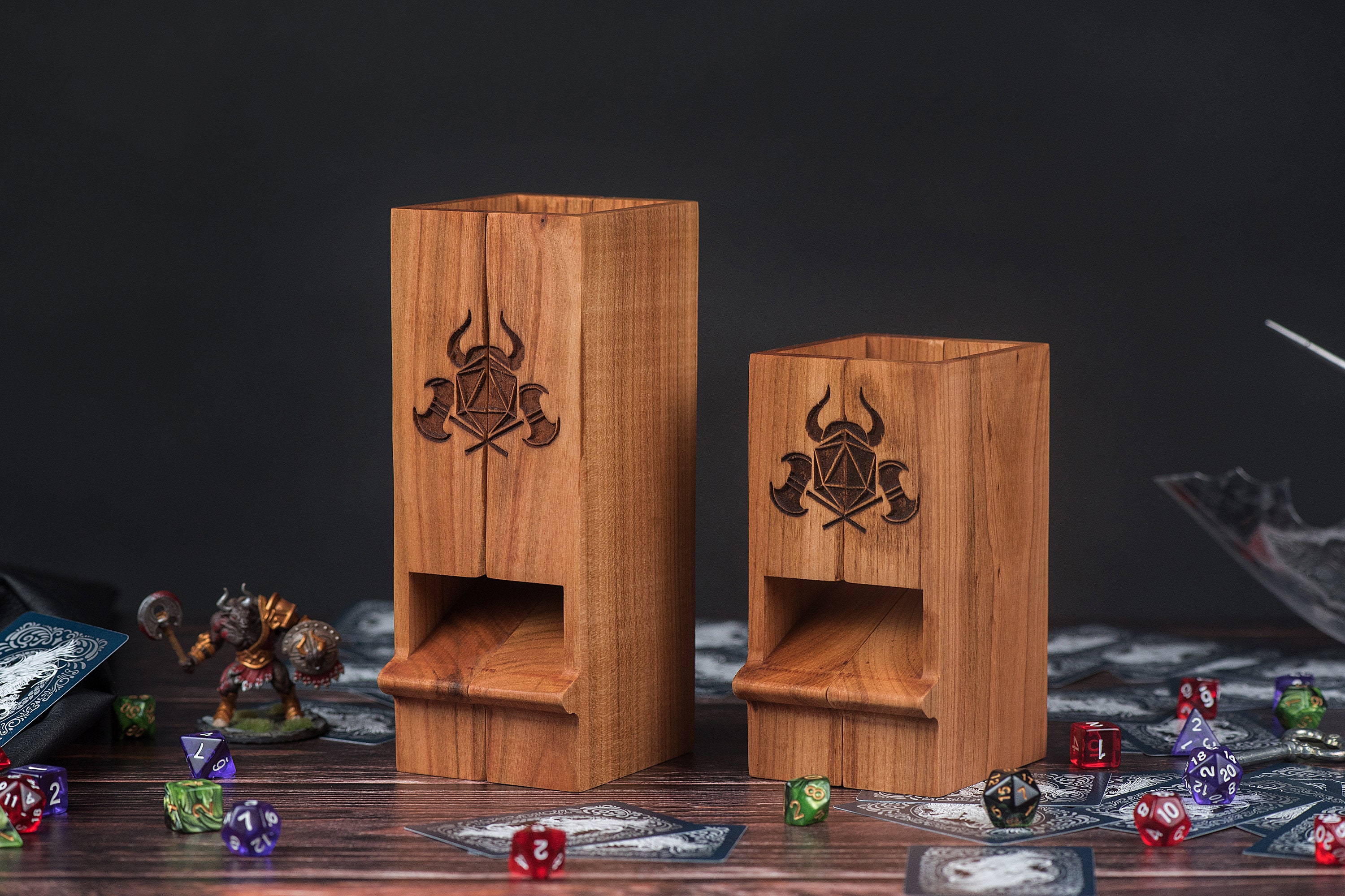 Wooden Dice Tower LOTR / Dice Tray/ Dice DND/ Roleplaying/ Dungeons and ...