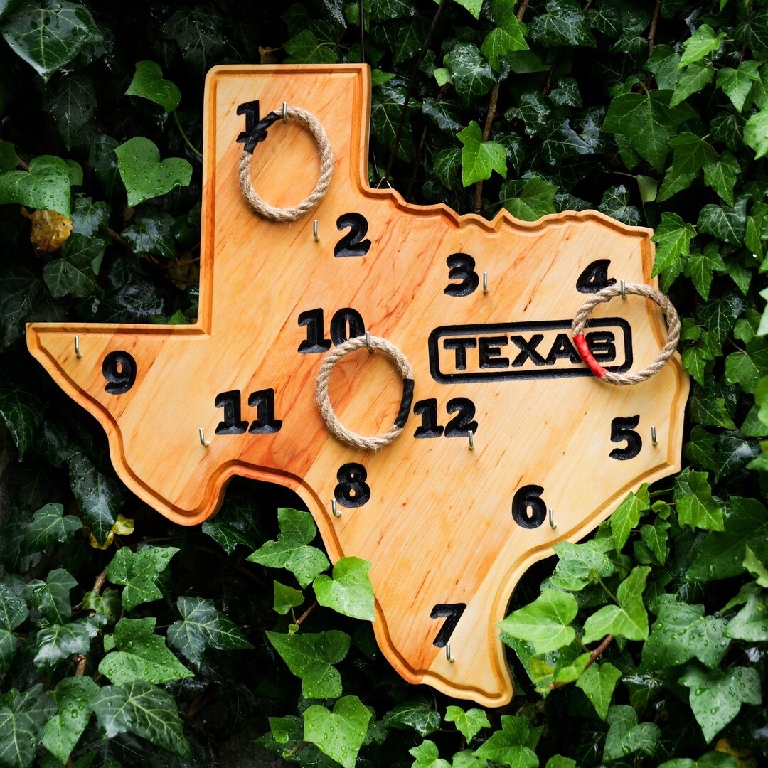 Wall Art Game. Hook and Ring Toss Game. Wooden Lawn Game for Kids ...