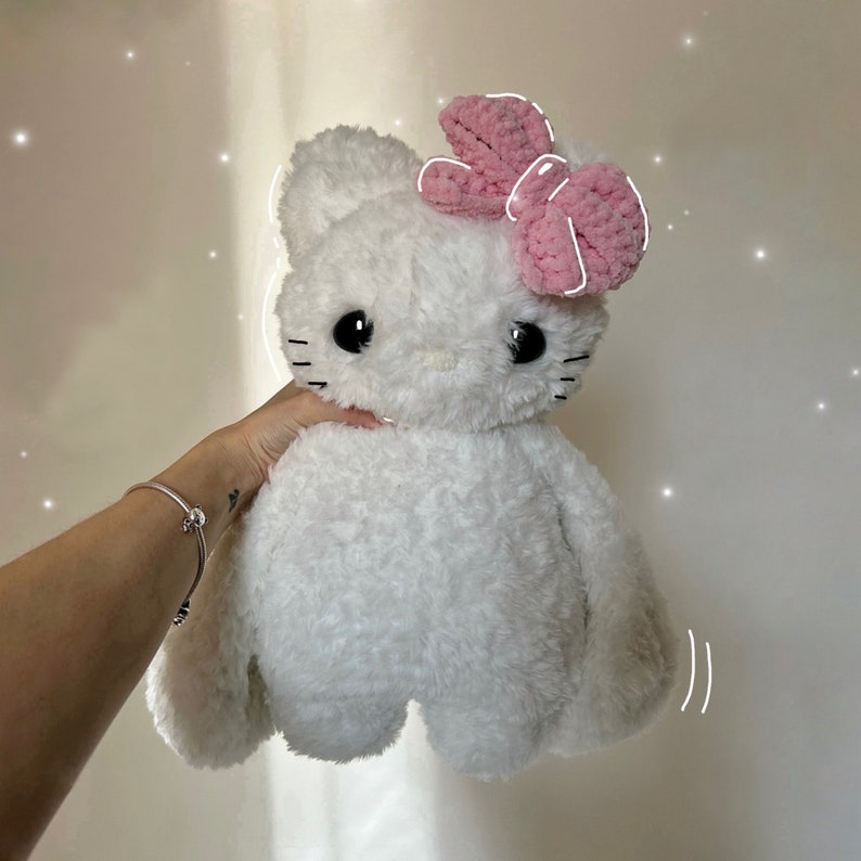 Big Fluffy Cat Crochet Pattern - Etsy